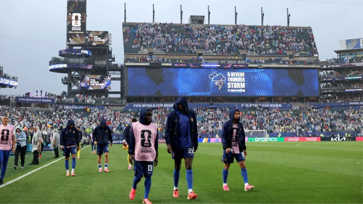 France vs Iraq World Cup match delayed by weather in Philadelphia ...